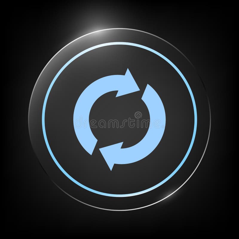 Reset Button, Reload Arrows Stock Vector - Illustration of button ...