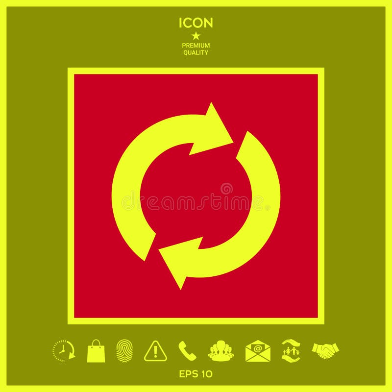 Reset Button, Reload Arrows Stock Vector - Illustration of circular ...