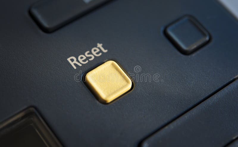 Press reset button stock image. Image of reset, button - 54017609