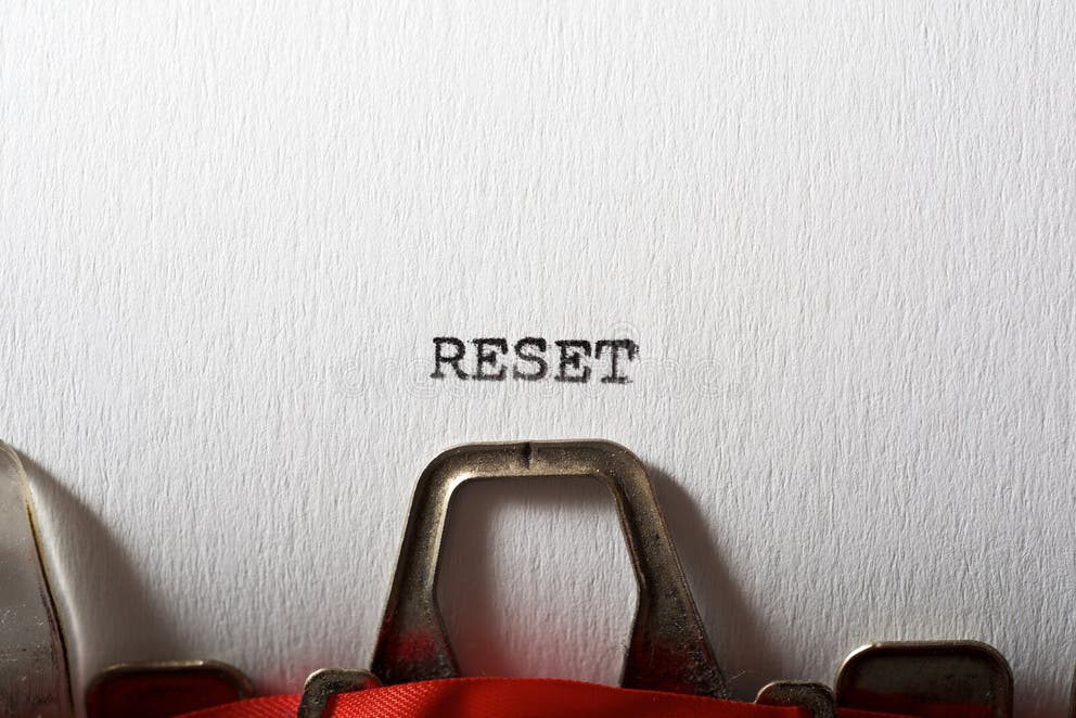 Reset concept view stock photo. Image of title, process - 189833404