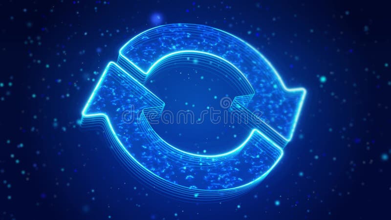 Reset Digital Technology Virtual Screen HUD Hologram Hi Tech Concept ...