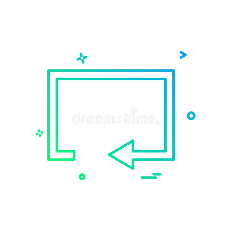 Reset icon design vector stock vector. Illustration of element - 125536589