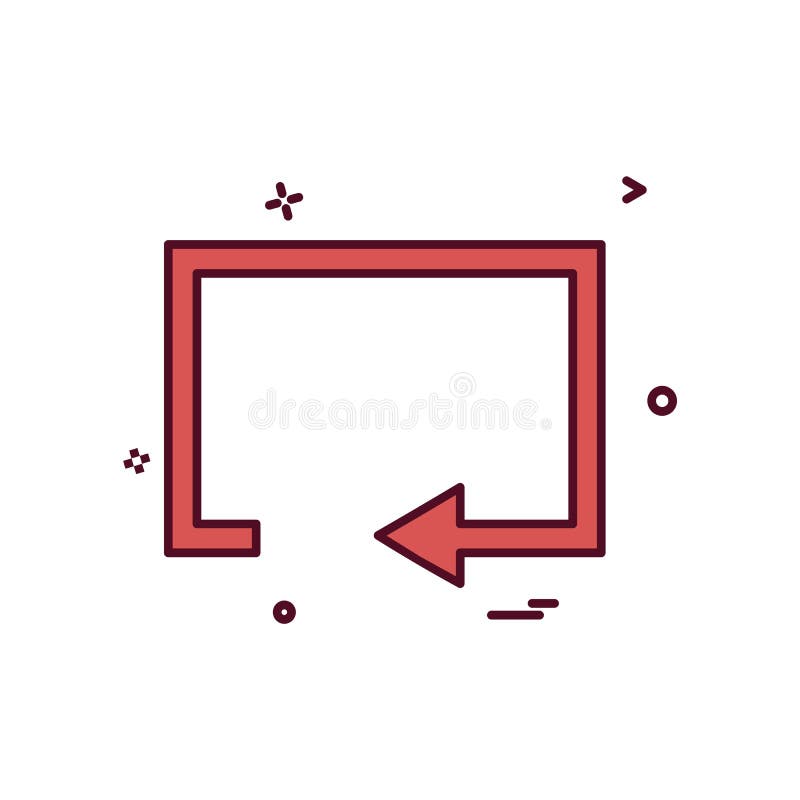 Reset icon design vector stock vector. Illustration of icon - 125537137