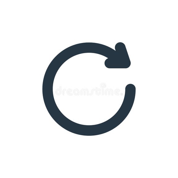 Reset Icon Vector from Essentials Ui Concept. Thin Line Illustration of ...