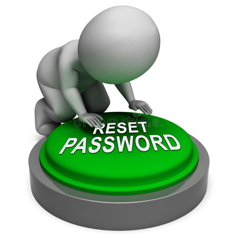 Password Key Red Button Computer Keyboard Security Stock Illustration ...