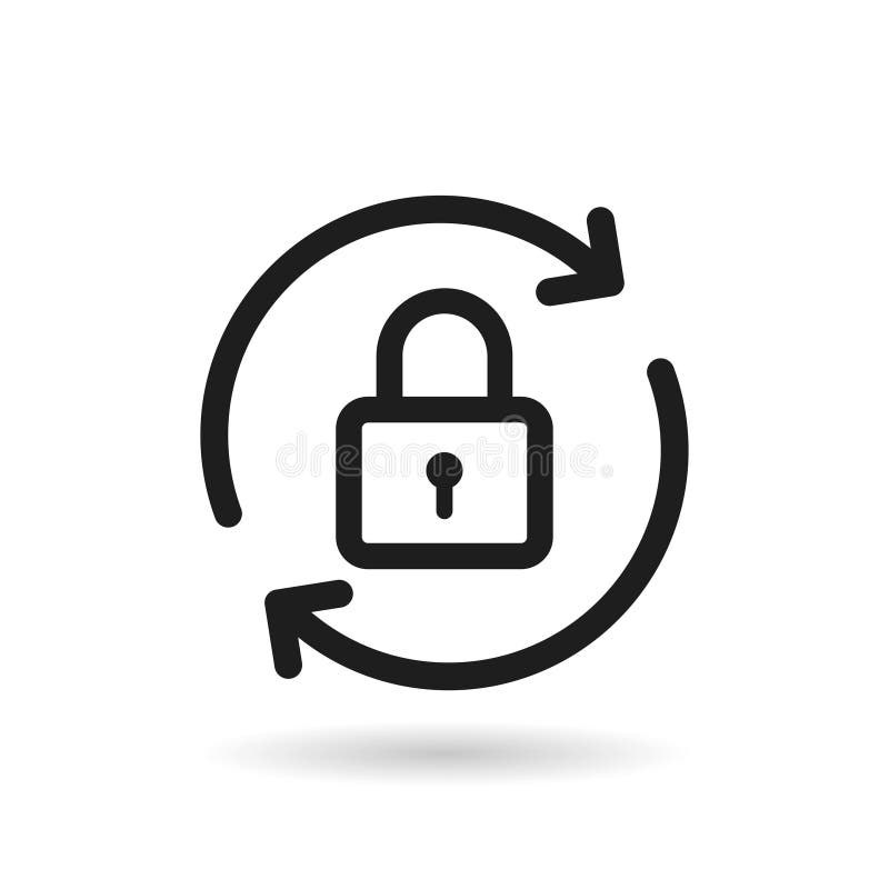 Reset Password Icon. Repeat Safety Icon Stock Illustration ...