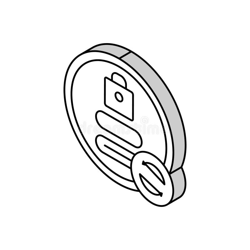 Reset Password Isometric Icon Vector Illustration Stock Vector ...