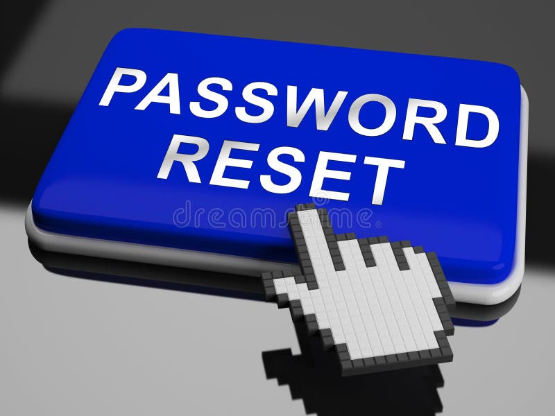 Reset Password Key To Redo Security of PC - 3d Illustration Stock ... Reset Password Key To Redo Security of PC - 3d Illustration Stock ...