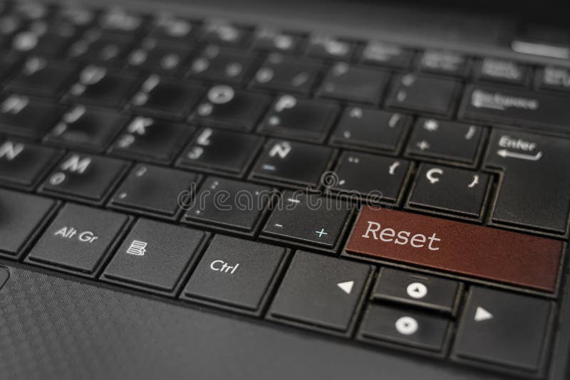 Press reset button stock image. Image of reset, button - 54017609
