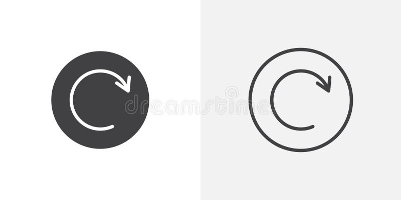 Reset vecor icon set stock vector. Illustration of reset - 340562013