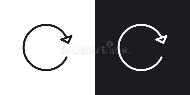 Reset vecor icon set stock vector. Illustration of symbol - 340638829