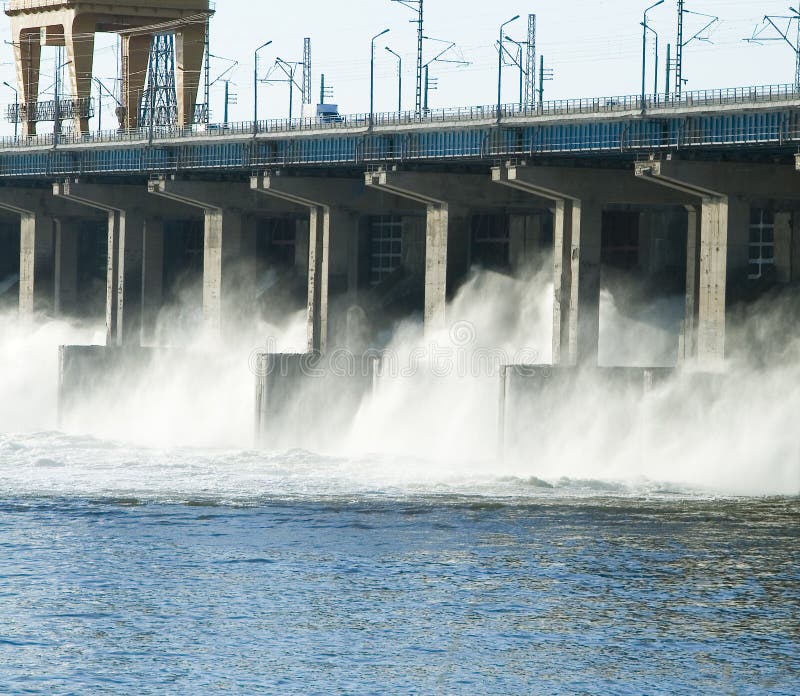 Hydro Electric Generator Dam Stock Image - Image of resources, electric ...