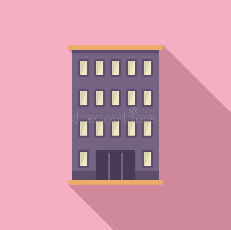 Residence Area Building Icon Flat Vector. City Plan Area Stock Vector ...