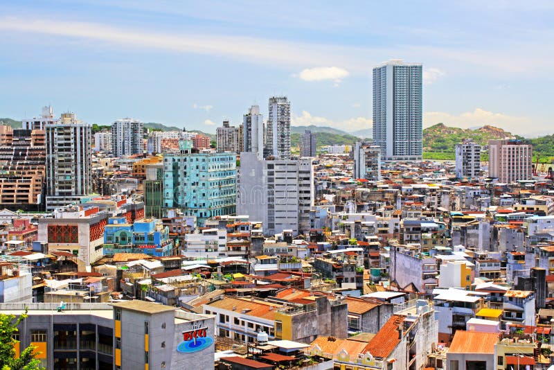 Macau Residence Building and Cityscape, Macau, China Editorial Stock ...
