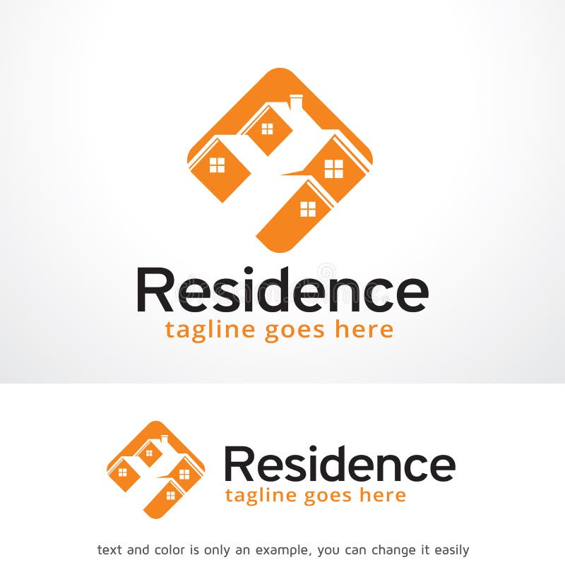 Residence Logo Template Design Vector Stock Vector - Illustration of ...