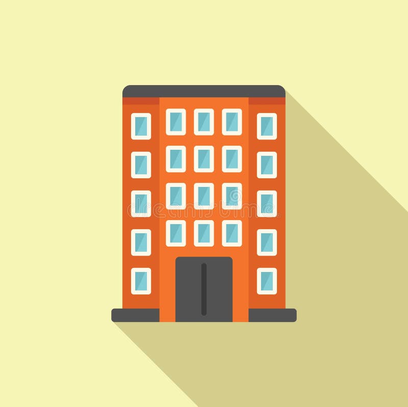 Residence Town Icon Flat Vector. City Plan Area Stock Vector ...