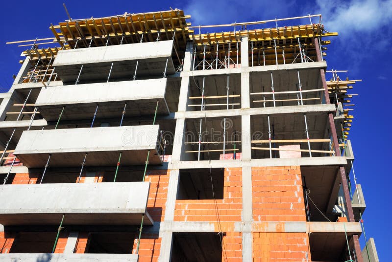 Residences construction stock photo. Image of concrete - 5195006