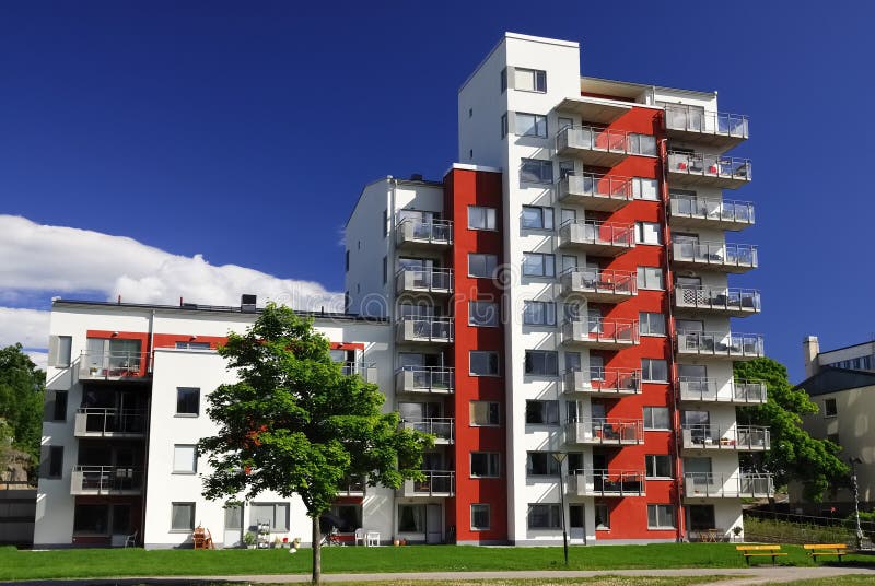 Residential area stock photo. Image of structure, sweden - 24382692