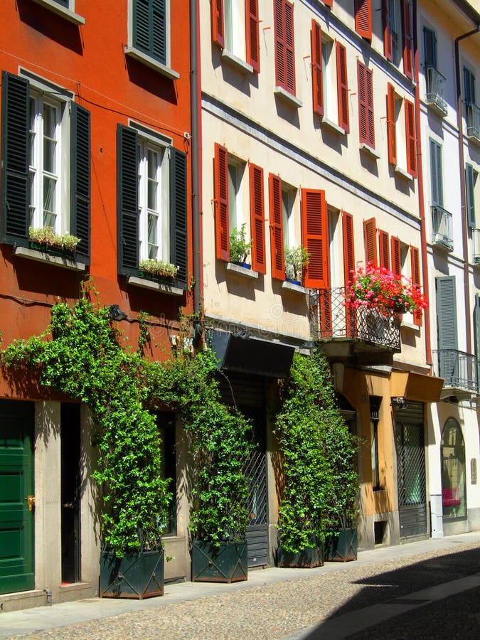 Residential Area Brera Milan Italy Stock Image - Image of town, area ...