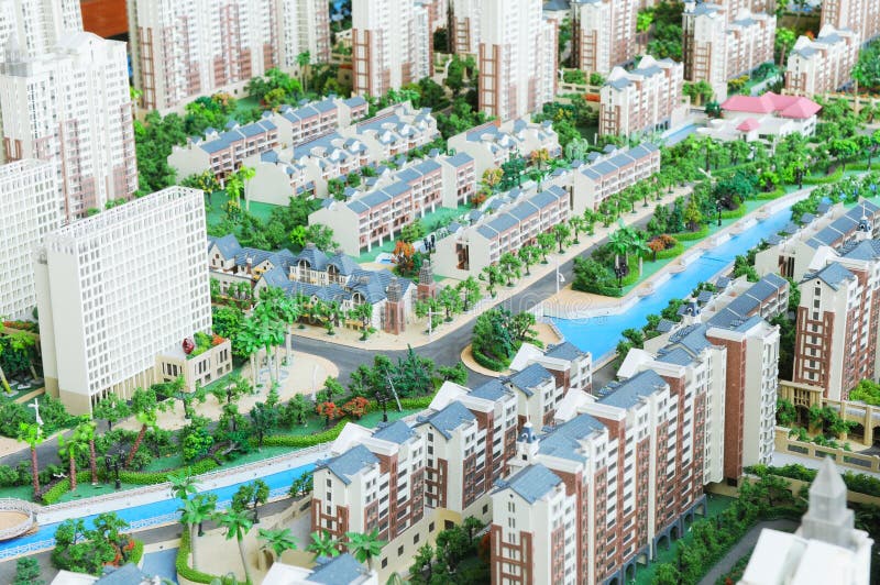 The residential area model stock photo. Image of indoor - 8039940