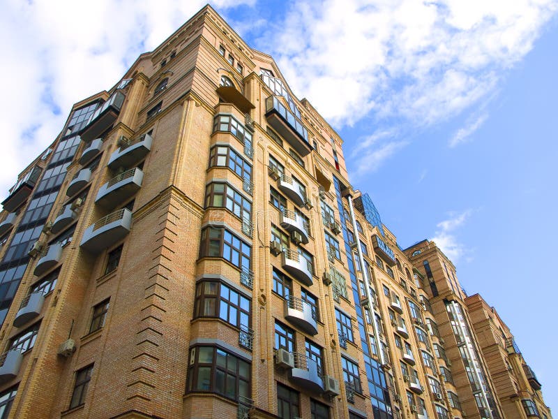 Apartment Building Face stock image. Image of repetitive - 352801