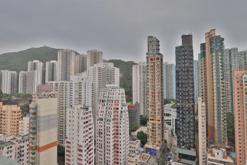 A Residential Building Area at Sai Wan Ho Editorial Stock Photo - Image ...