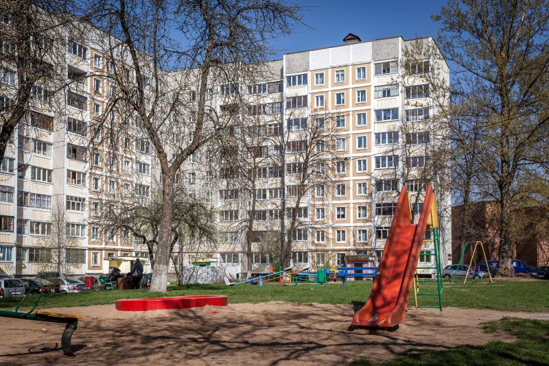 Residential Building, Belarus, Minsk Editorial Image - Image of europe ...
