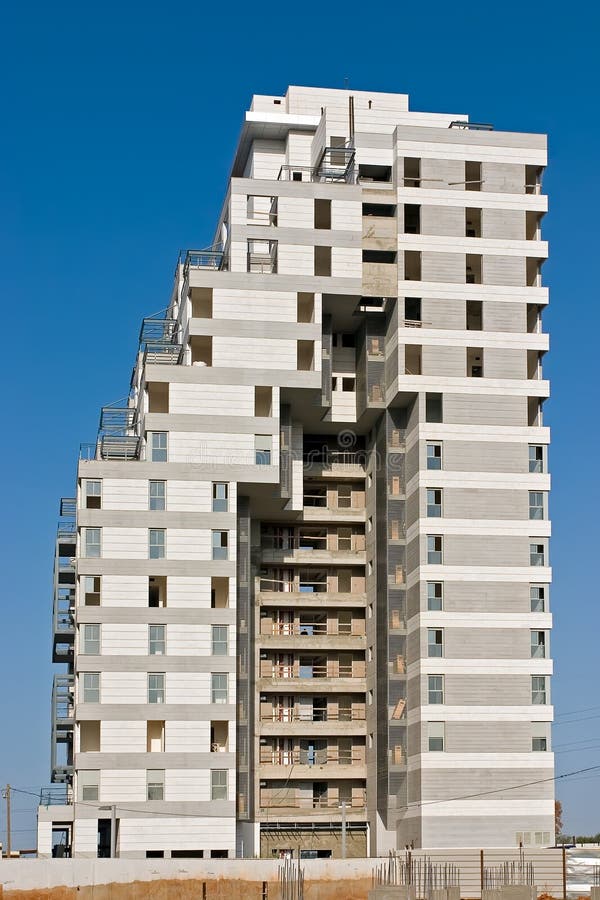 Residential Building Construction Stock Image - Image of estate, block ...