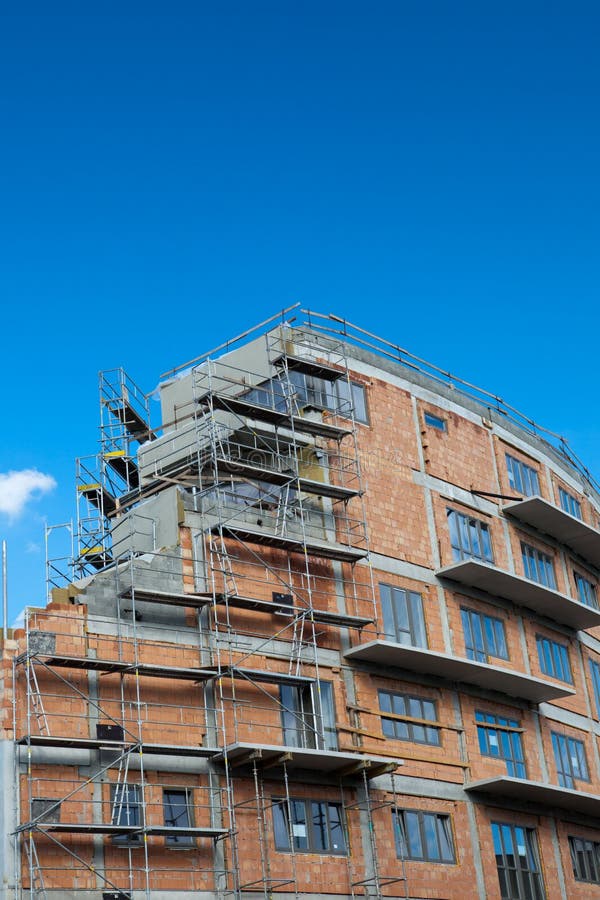 Residential Building Construction Site Stock Photo - Image of ...
