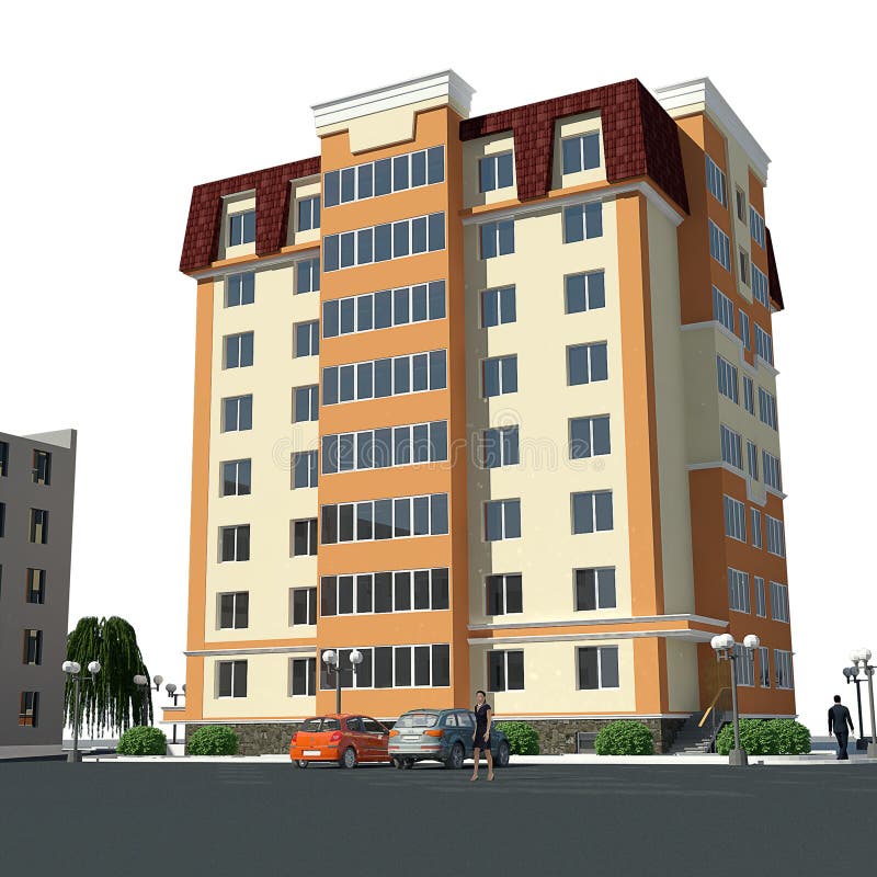 Modern Multi Storey Residential Building Stock Illustrations – 1,265 ...