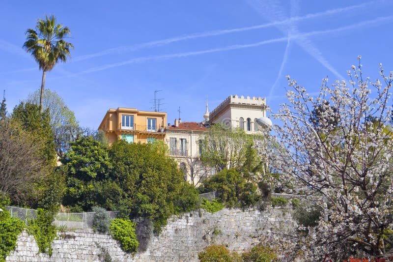 Residential Building in Downtown in Nice, France Stock Photo - Image of ...