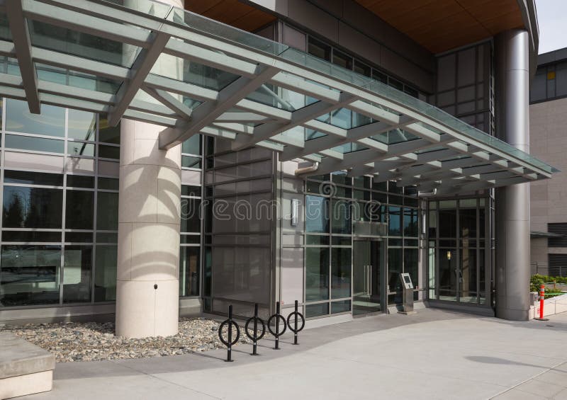 Residential Building Entrance Stock Photo - Image of architecture ...