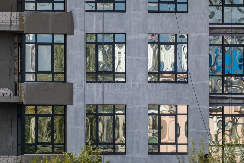 Residential Building Facade Construction Details Stock Photo - Image of ...