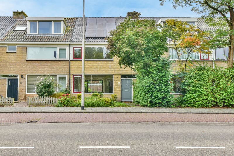 Residential Building Facade Stock Image - Image of urban, outdoor ...