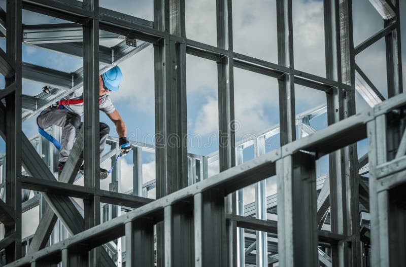 Residential Building Frame stock image. Image of height - 163676745