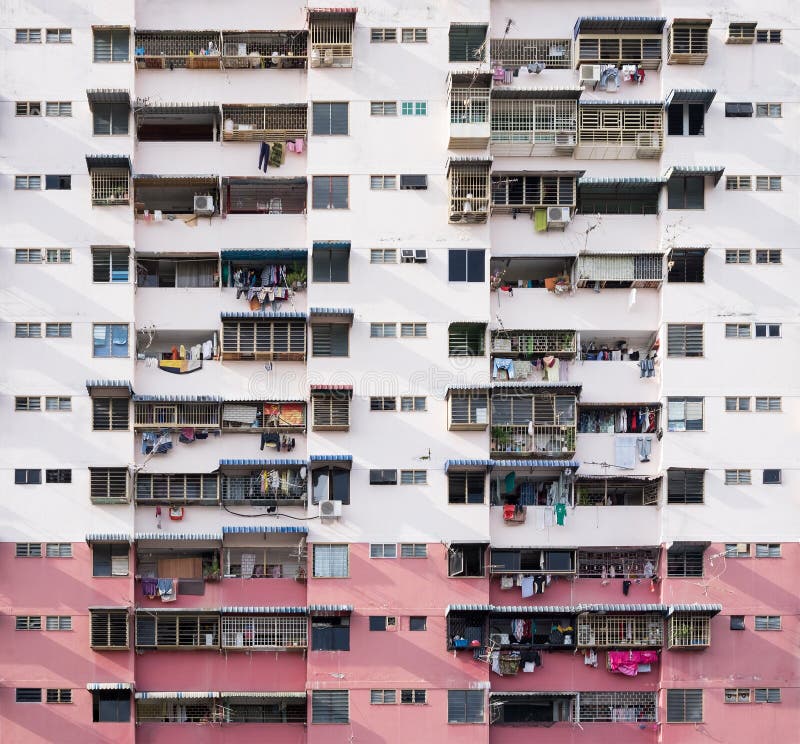 Overcrowded Residential Building Stock Photo - Image of block, ghetto ...