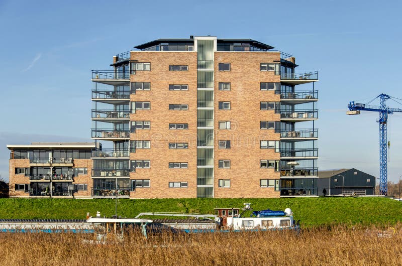 Residential Building by the Harbour Editorial Stock Photo - Image of ...