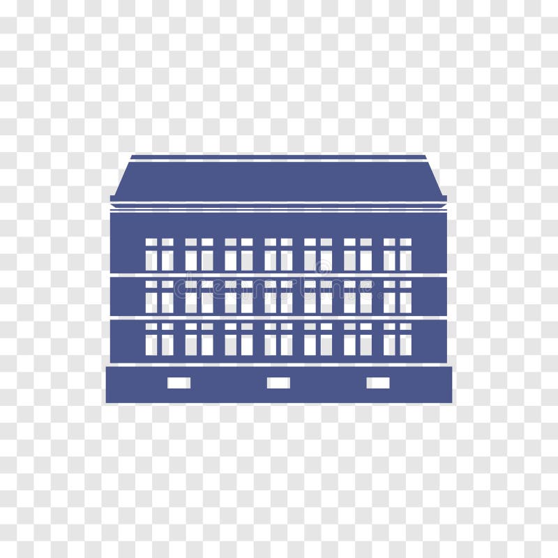 Residential building icon stock vector. Illustration of house - 87617465