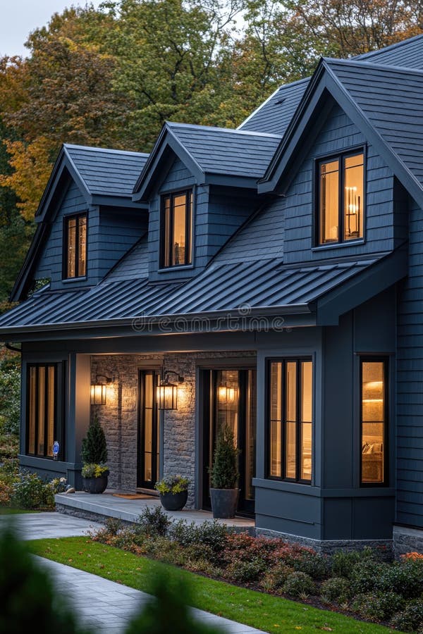 A Residential Building with Multiple Windows on the Facade Stock Photo ...