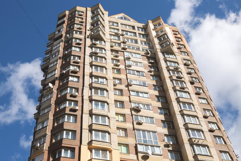 Residential Building in Ukraine Editorial Photography - Image of ...