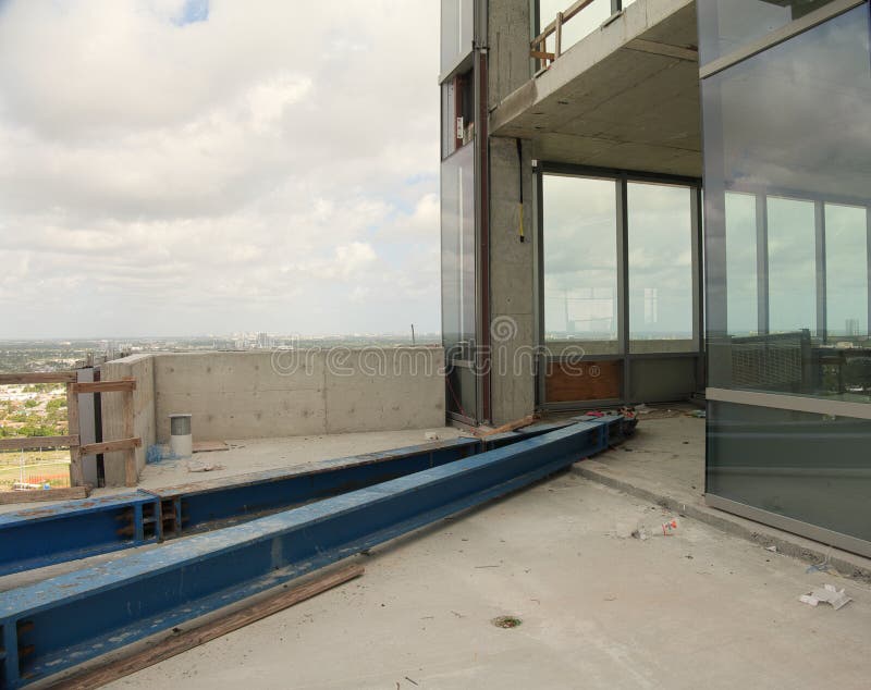 Residential Building Under Construction Stock Image - Image of ...