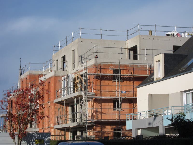 Residential Building Under Construction in PlÃ©rin Editorial Photo ...