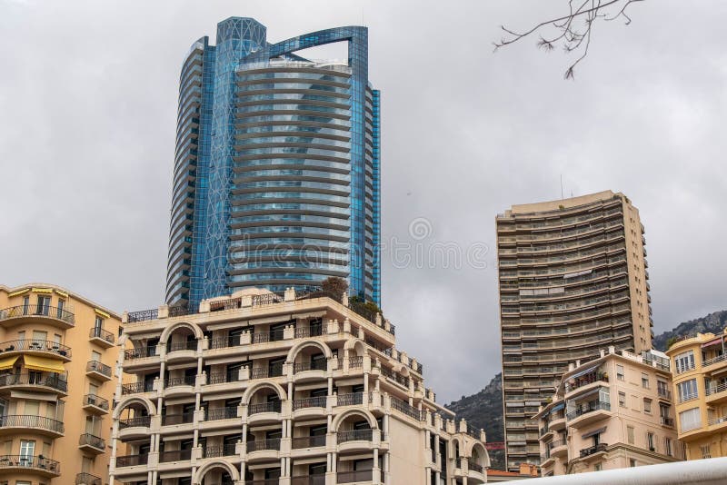 Residential Buildings in Monaco Editorial Photo - Image of wealthy ...
