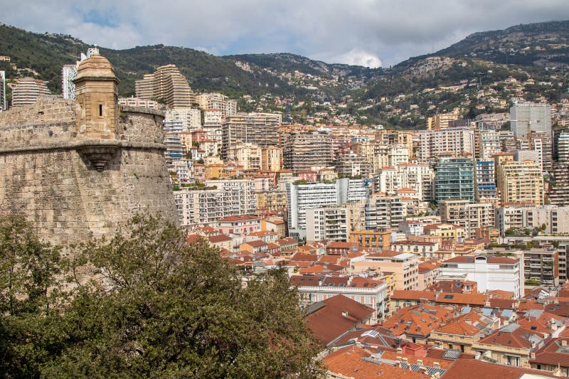 Residential Buildings in Monaco Editorial Stock Image - Image of ...
