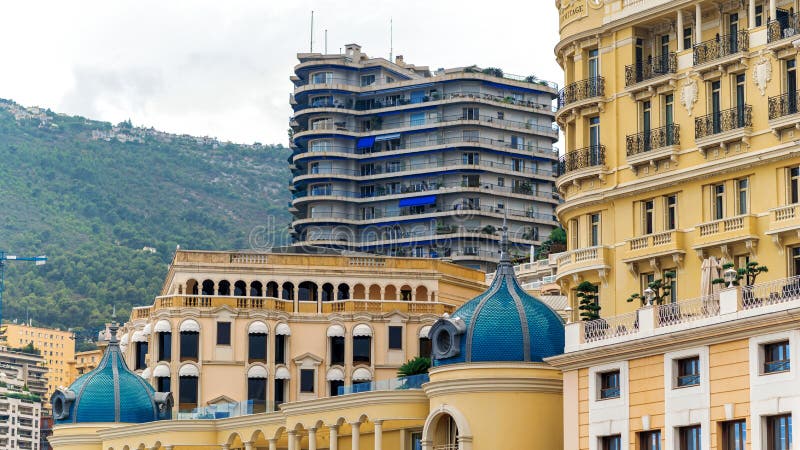 Residential Buildings in Monaco Stock Image - Image of architecture ...