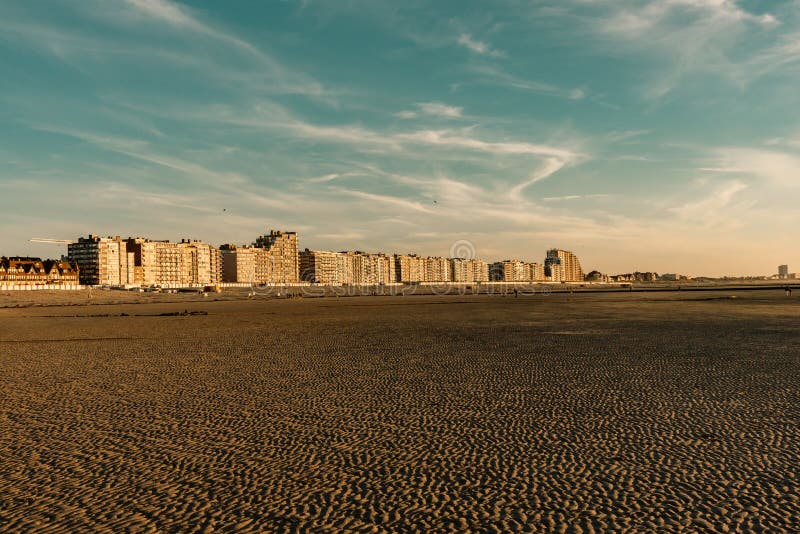 Residential Buildings on the Sea Shore during Low Tide Stock Image ...