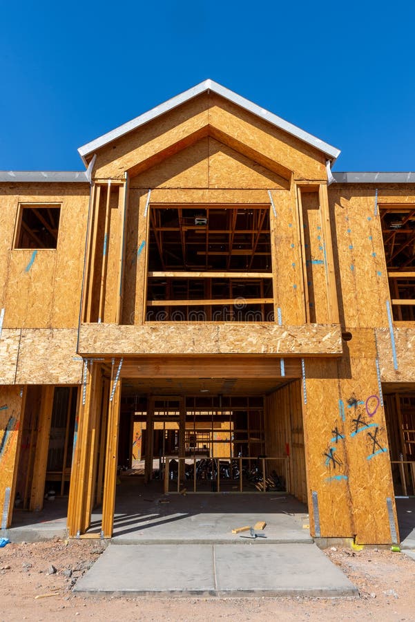 Residential Buildings Under Construction Stock Photo - Image of land ...