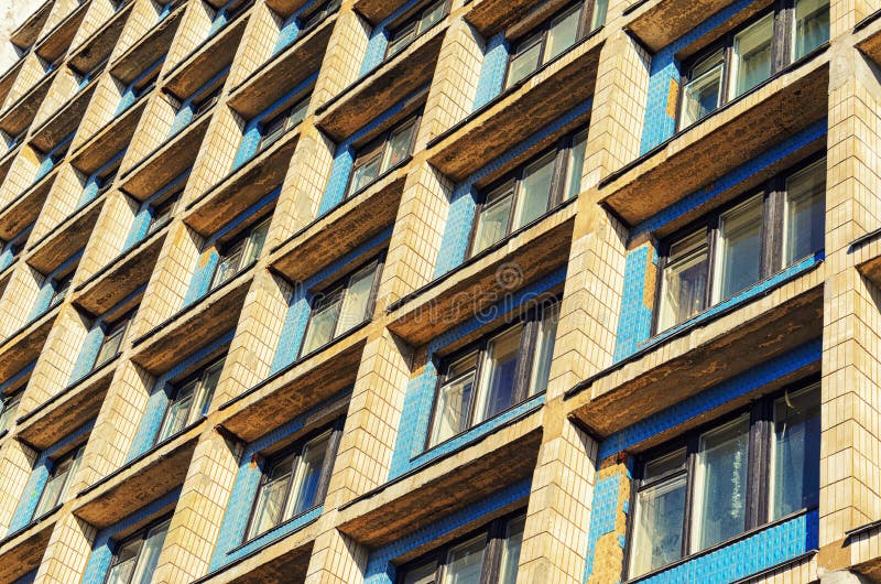 Residential Cells of the Hostel Building Stock Photo - Image of cell ...