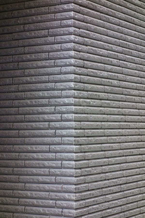 Residential Column Type, Gray Block Side Wall Stock Image - Image of ...