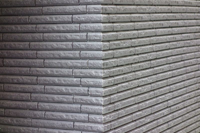 Residential Column Type, Gray Block Side Wall Stock Photo - Image of ...